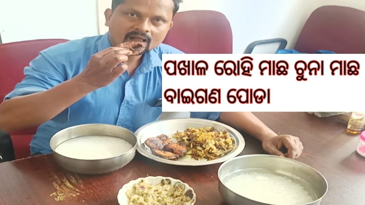 1st vlog after 3 year 😂||ଚୁନା ମାଛ ଭଜା ବାଇଗଣ ପୋଡା ସହ ପଖାଳ ଭାତ || hari ...