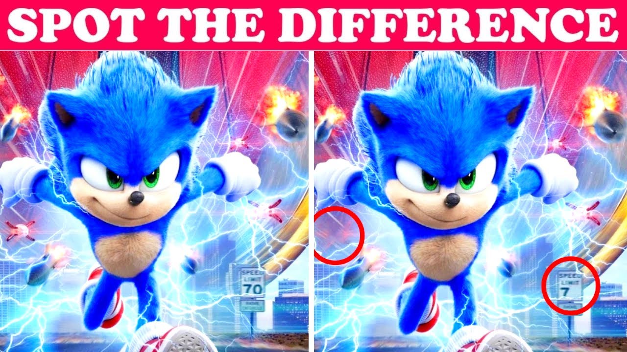 Spot The Difference: Sonic The Hedgehog - YouTube