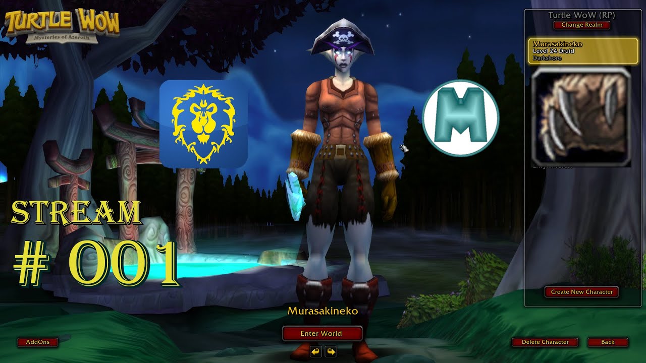 Leveling my Druid on Turtle WoW 001 - YouTube