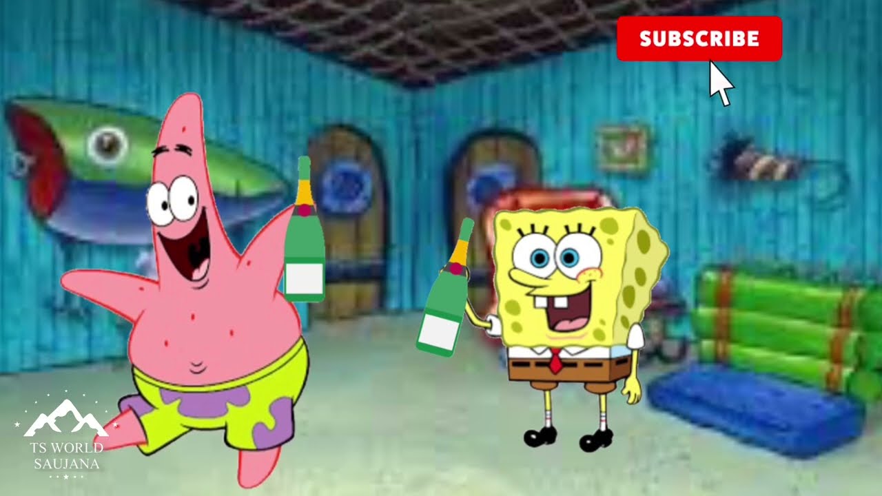 SpongeBob & Patrick got drunk (with subtitles) watch until the end ...
