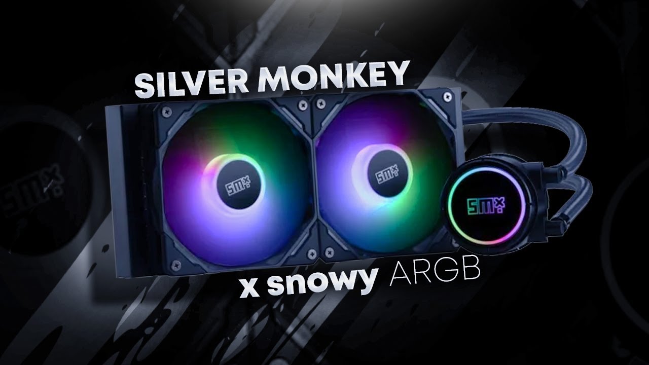 Test, recenzja chłodzenia AIO Silver Monkey X Snowy ARGB 240 - YouTube