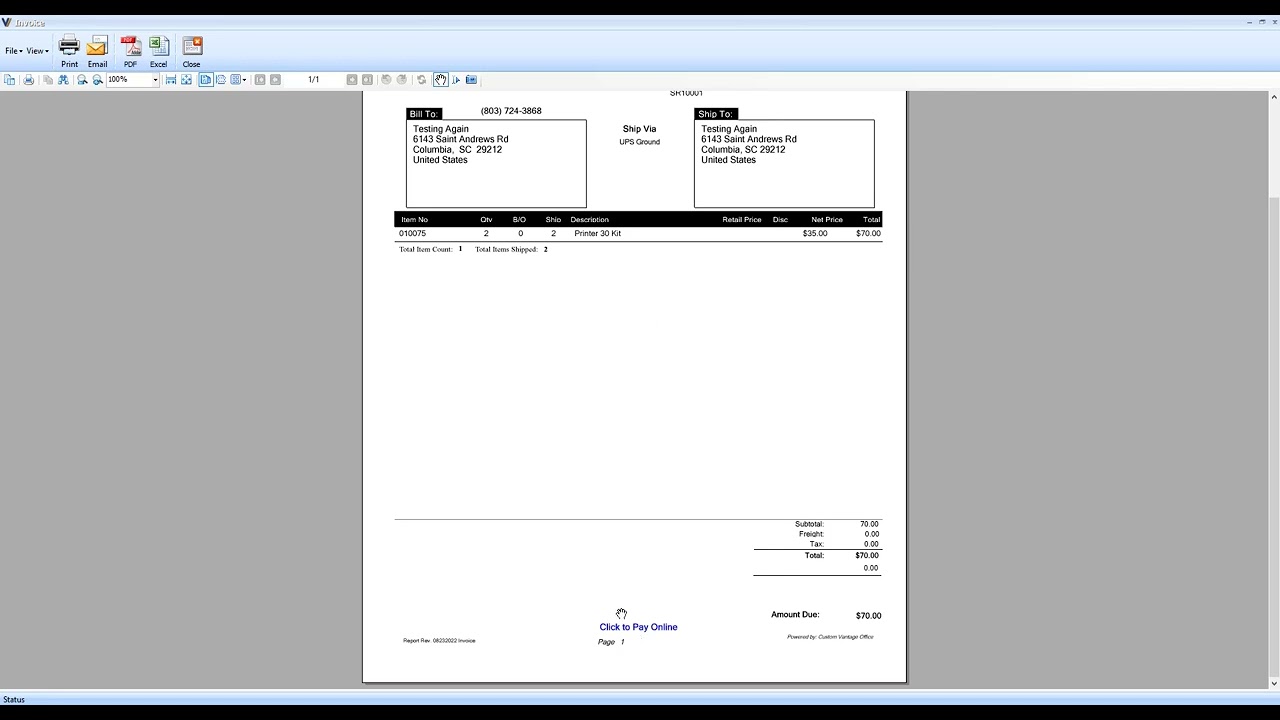 Custom Vantage Office Online Payment Links - YouTube