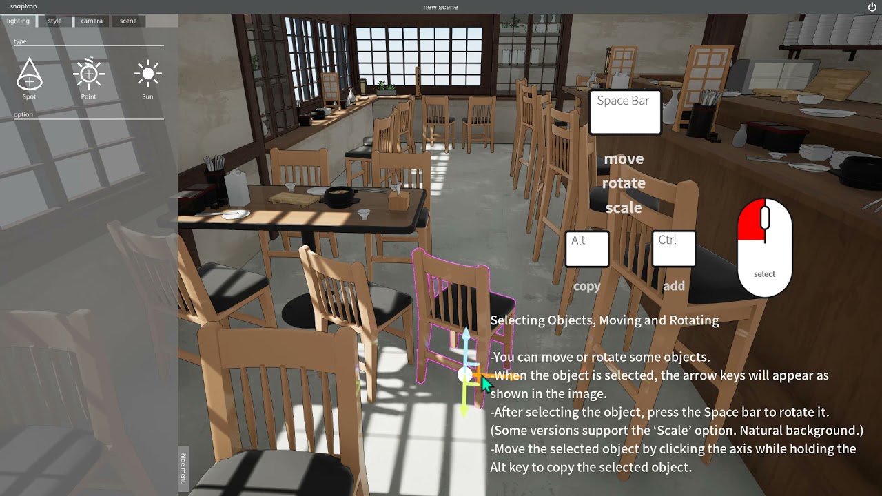 snaptoon tutorial EN 02 Selecting Objects, Moving and Rotating - YouTube