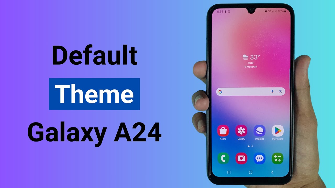 How to Go Back to Your Default or Original Theme in Samsung A24 - YouTube