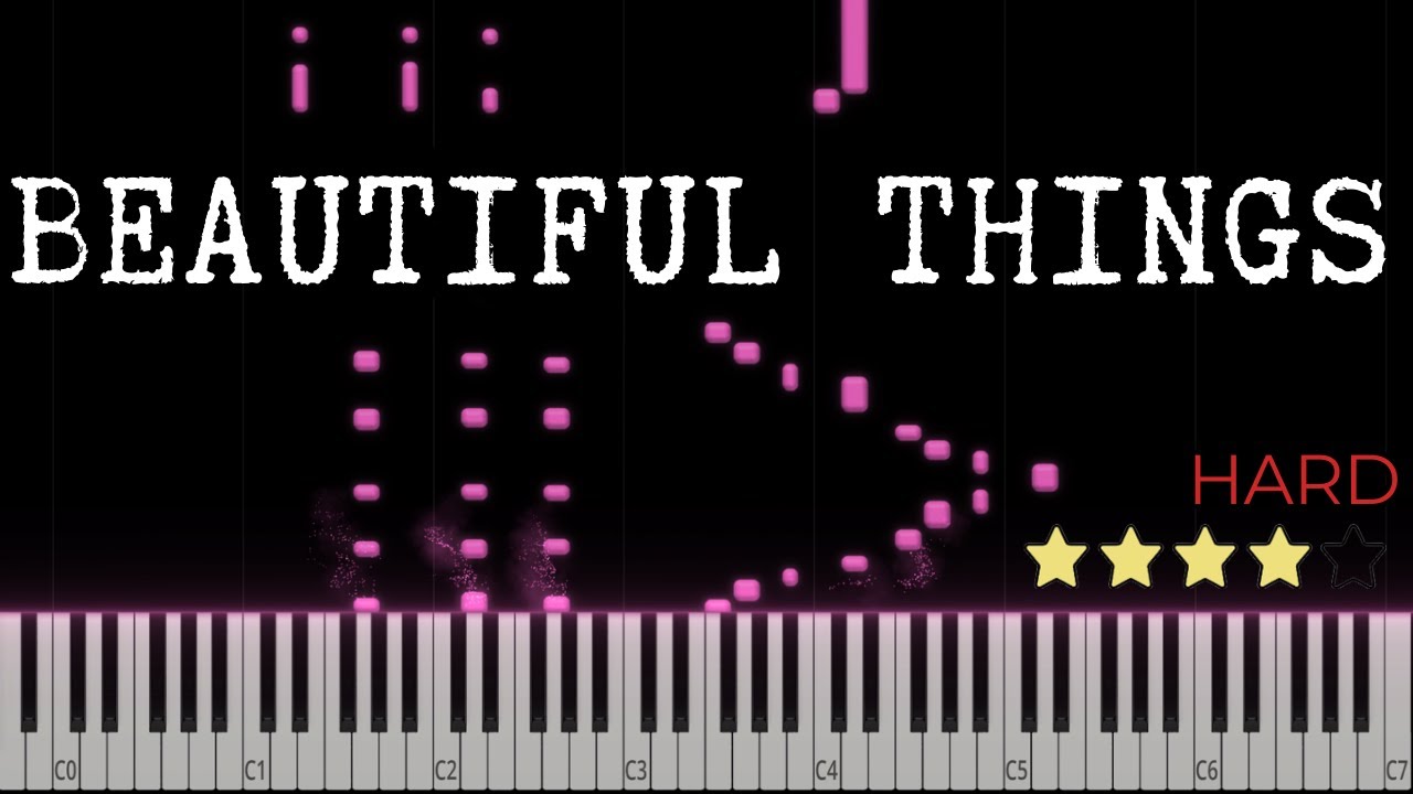 Benson Boone - Beautiful Things || PIANO TUTORIAL + SHEET MUSIC - YouTube