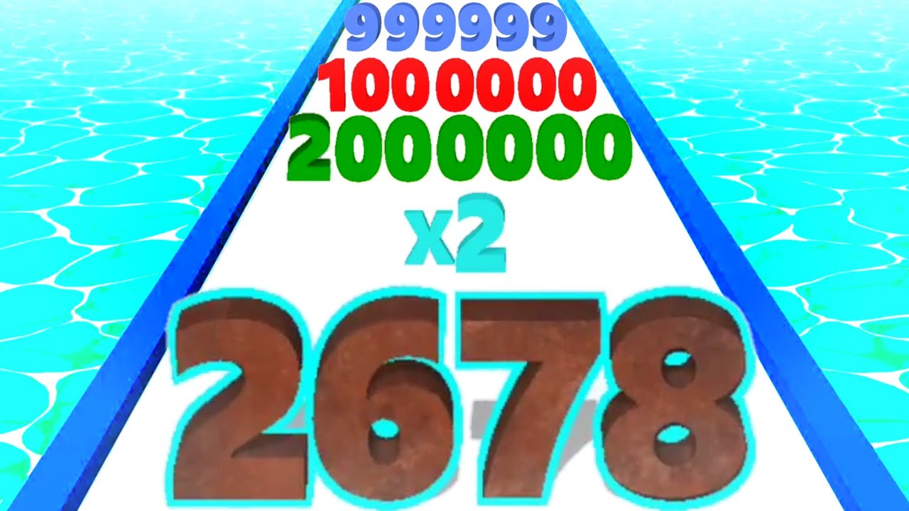 Number Run N Merge Master Game - hit Challenge Numbers Math - YouTube