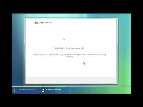 Attempting Installing Windows Vista build 5284 Failed - YouTube
