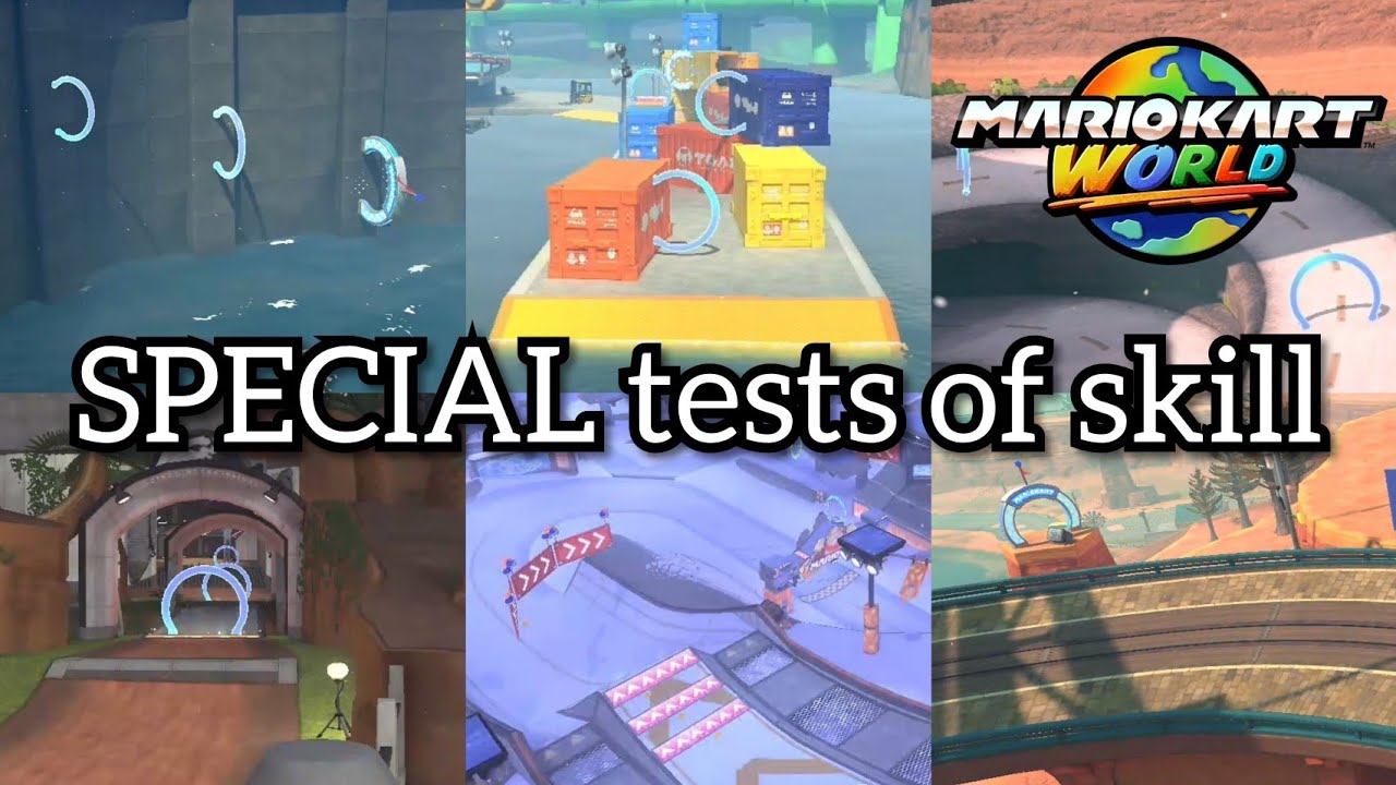 All 6 SPECIAL tests of skill | Mario Kart World - YouTube
