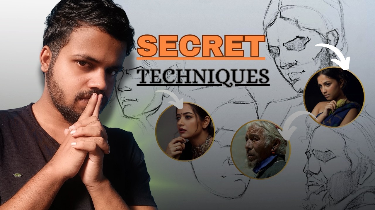 Easy Portrait Drawing Techniques (For Beginners) - YouTube