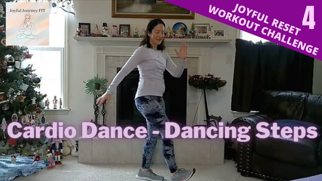 7 Min Simple Cardio Dance for Joy & Happiness | Daily Step Workout for ...