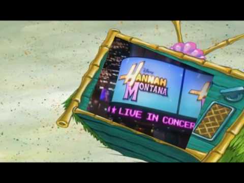 Patrick hates Hannah Montana