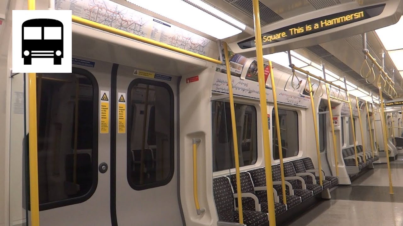 London Underground S7 Stock - King's Cross St Pancras to Euston Square ...