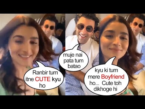 Alia Bhatt Openly FLIRTS With Boyfriend Ranbir Kapoor & Shows her L0VE For Him On Their Private Jet
