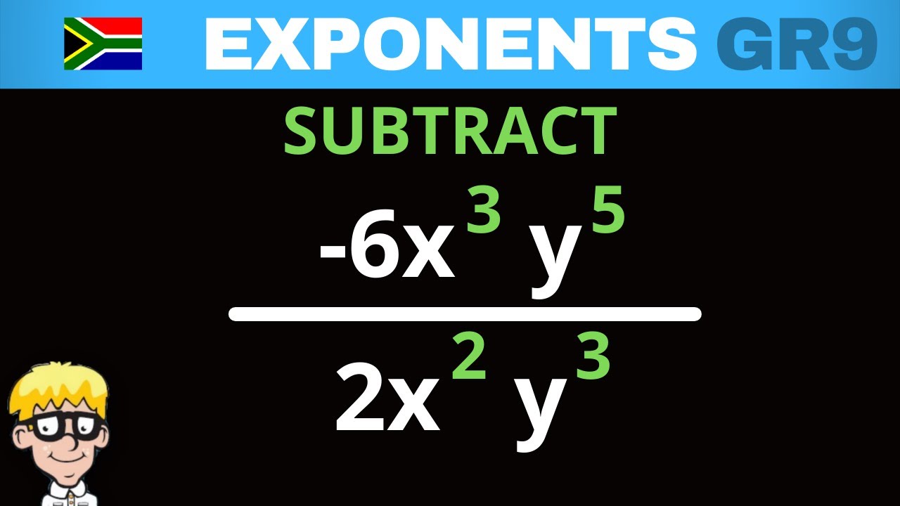 Grade 9 Exponents: Subtraction Rule - YouTube