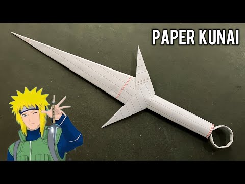 DIY Paper Kunai Knife Tutorial | How to Make Origami Kunai Minato | Paper Craft Art