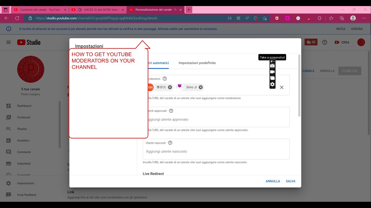 how to get a moderator on your youtube channel - YouTube