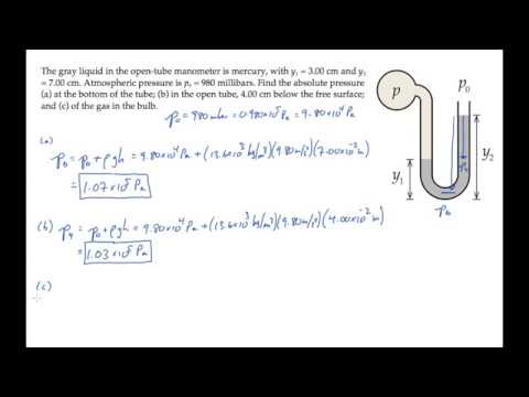 Fluids: Pressure. Level 2, Example 2 - YouTube