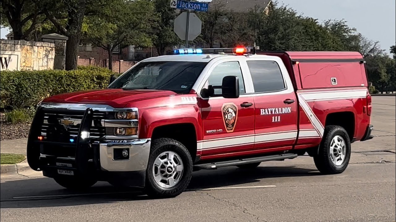 Carrollton Fire-Rescue Battalion 111 Responding - YouTube