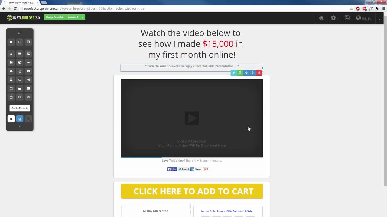 how to create best wordpress landing pages - instabuilder 2.0 review - YouTube