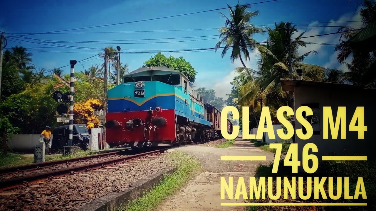 Kandy to Matara No 8040 Express Train with Class M4 746 "NAMUNUKULA ...