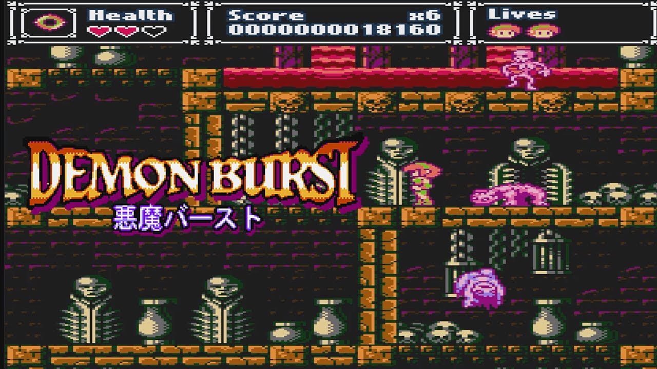 Demon Burst arcade action game - YouTube