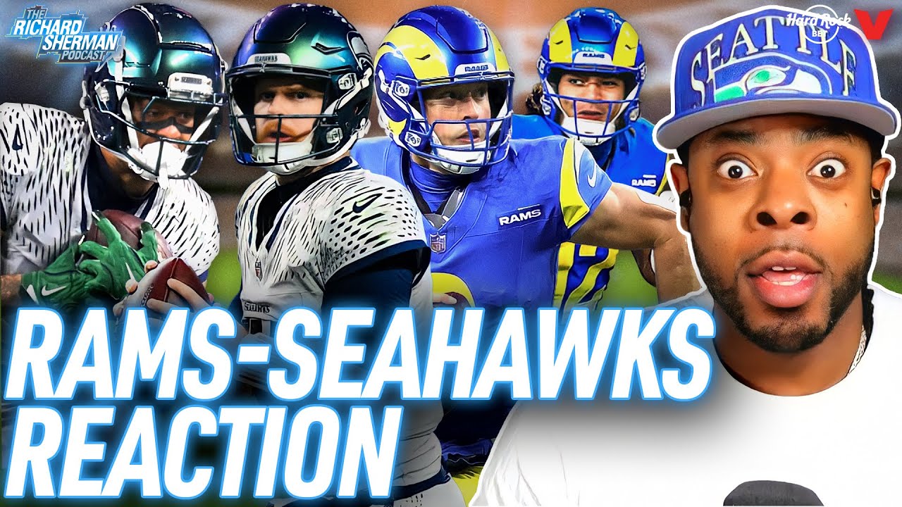 Rams-Seahawks REACTION: Sam Darnold comeback win vs Stafford & Puka ...