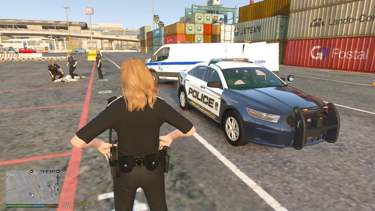 Gta 5 LSPDFR Female Port Police Authority Patrol #lspdfr #gta5 - YouTube