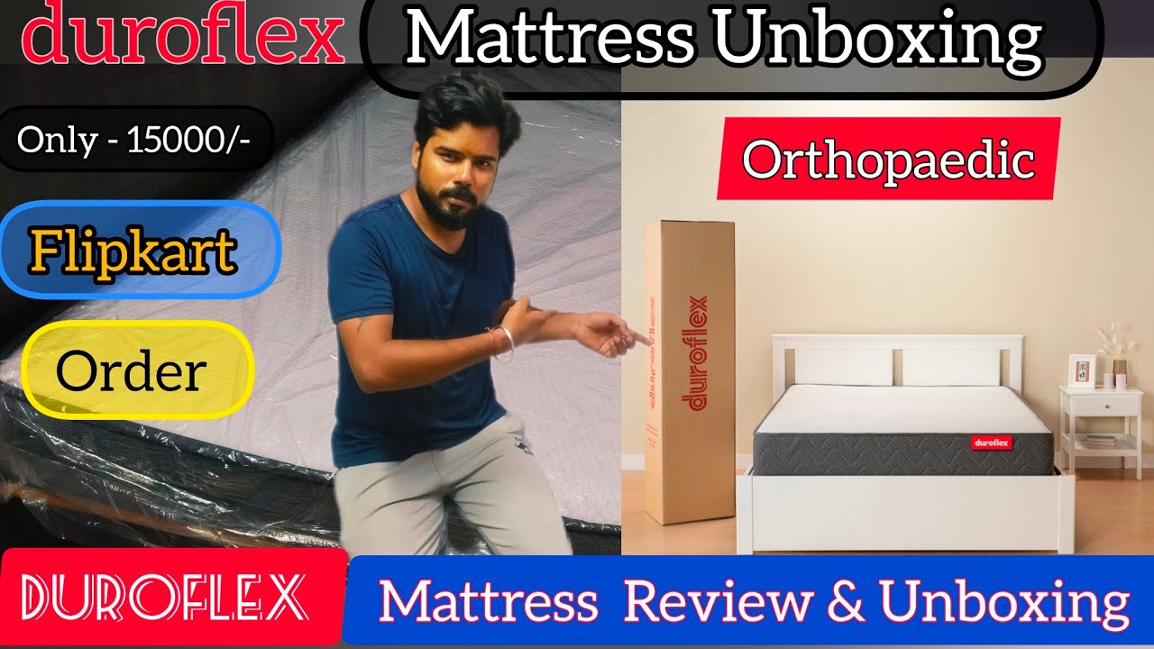 duroflex Mattress Unboxing & review | duroflex Orthopaedic Mattress ...