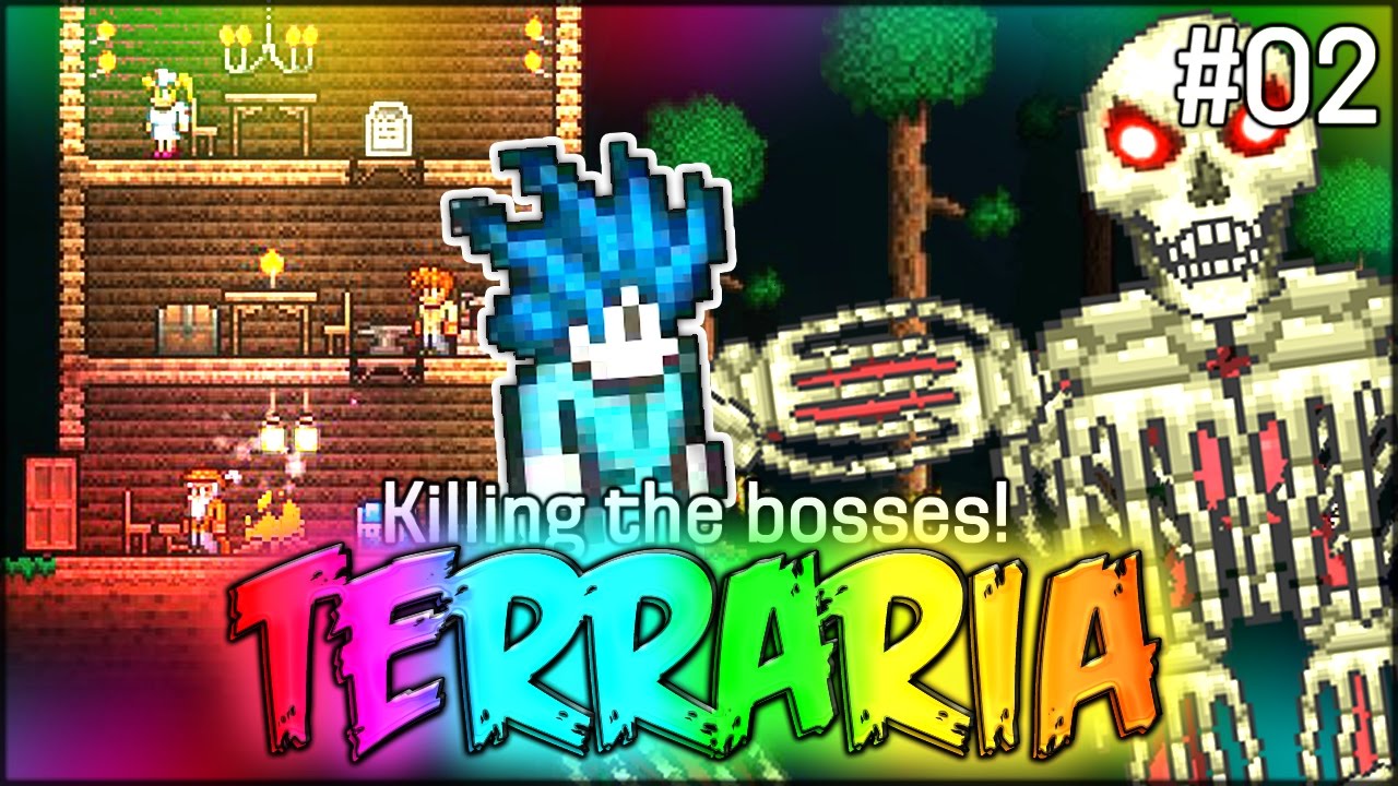 🌳 KILLING SOME SCARY BOSSES AND GETTING ARMOR 🌳 Terraria 1.3.4 | Ep 2 ...