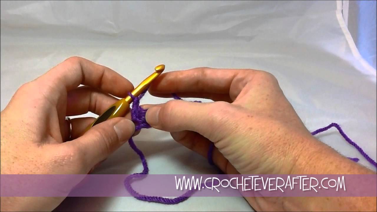 Left Hand Single Crochet Tutorial #2: SC into First Stitch of the Row - YouTube