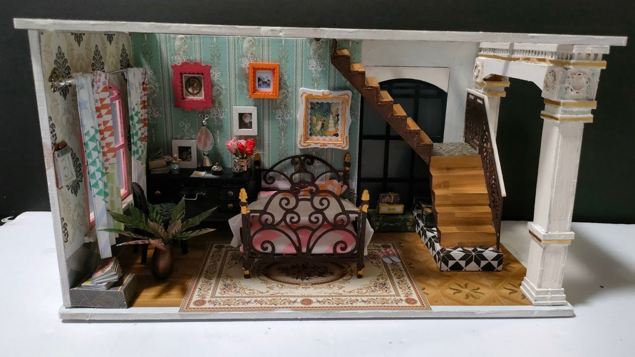DIY Miniature dollhouse kit (Paris midnight Part 1) - YouTube
