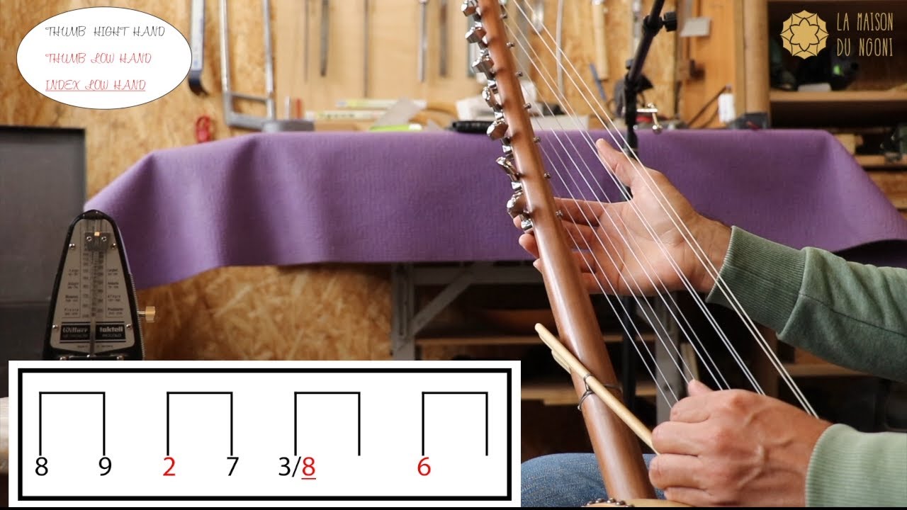 NGONI LESSON, KAMALENGONI TUTORIAL, RIGHT HANDED BASS, YELLOW MOON - YouTube