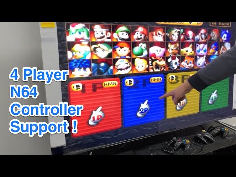 4 Player N64 Games & Controller Support w/Pandora Platinum - YouTube
