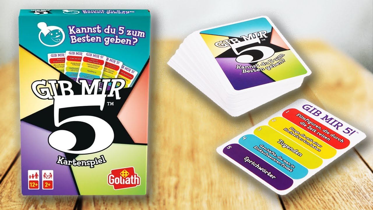GIB MIR 5! - Spielregeln TV (Spielanleitung Deutsch) - GOLIATH Gib mir ...