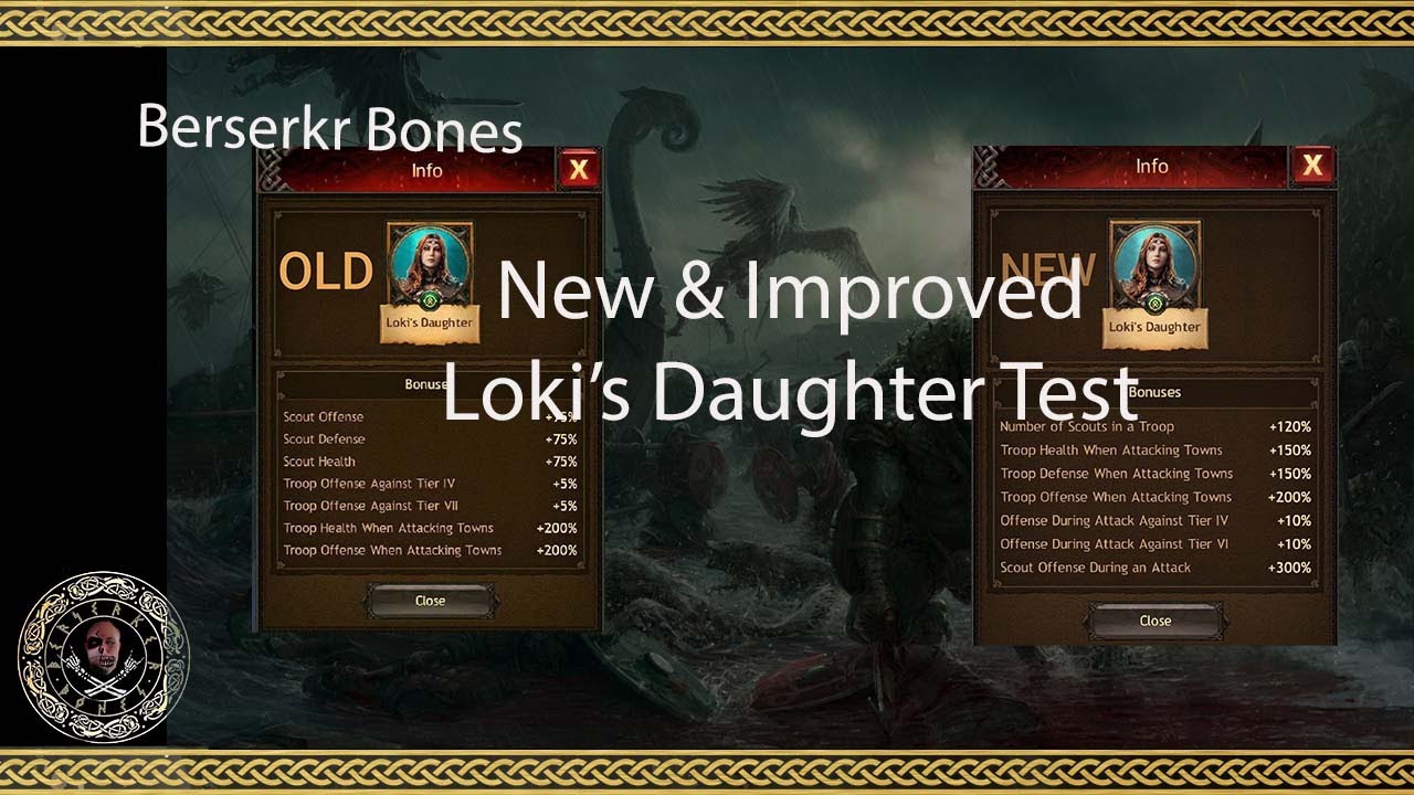Bones & Amber: New & Improved Loki's Daughter Test: Vikings War of ...