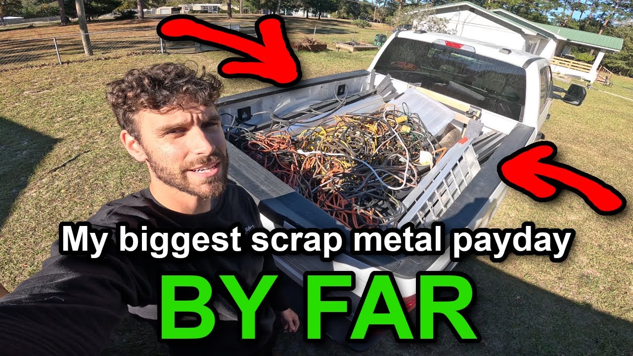 My biggest Scrap Metal Payday EVER BY FAR (I scrapped all my copper ...