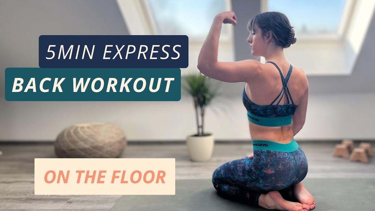 5min Express Back Workout For Better Posture - No Equipment - YouTube