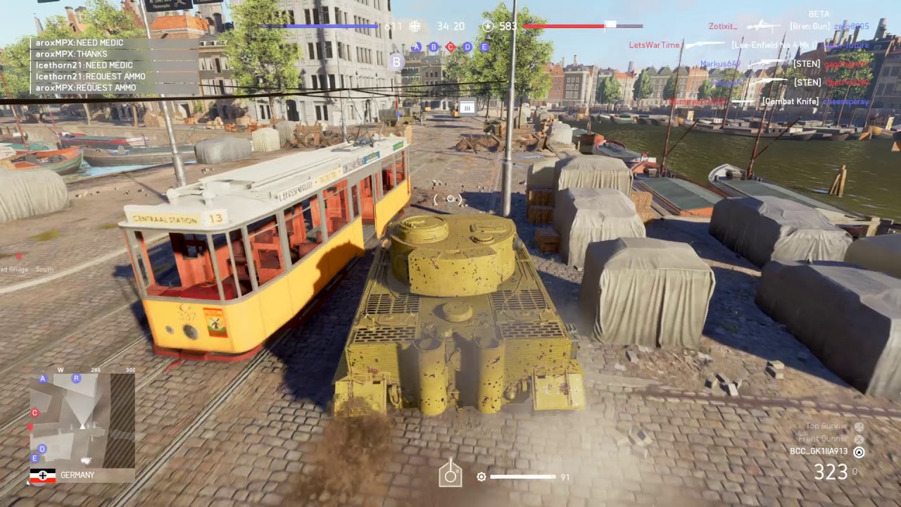 Battlefield V Tiger Tank Gameplay - 50+ Kills - YouTube