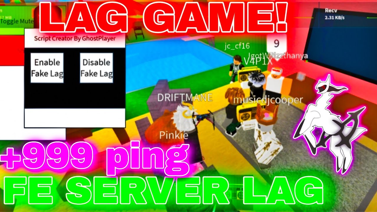 *FE* Lag All Server Works in all games! Roblox | hydrogen fluxus Arceus ...