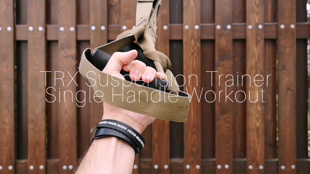 TRX Tactical Suspension Trainer Single Handle Workout - YouTube