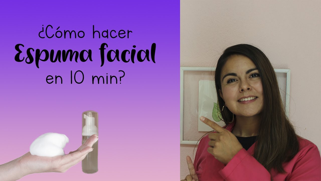 Cómo hacer espuma facial, suave y rápida - YouTube