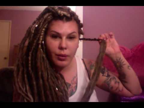 Blonde Dreadlock extension tutorial - YouTube