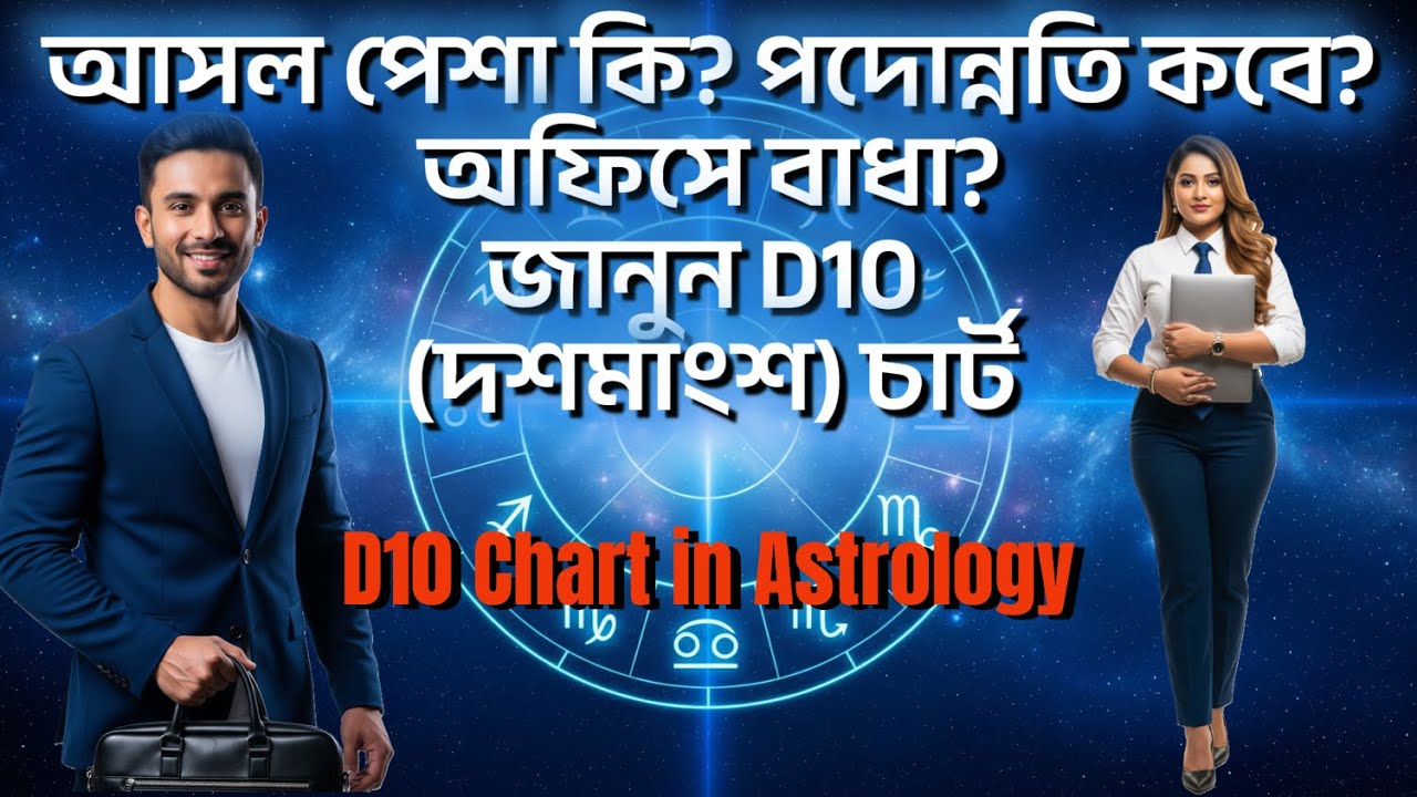 D10 (দশমাংশ) চার্ট: আপনার চাকরি, ব্যবসা ও সাফল্যের গোপন রহস্য | D10 ...
