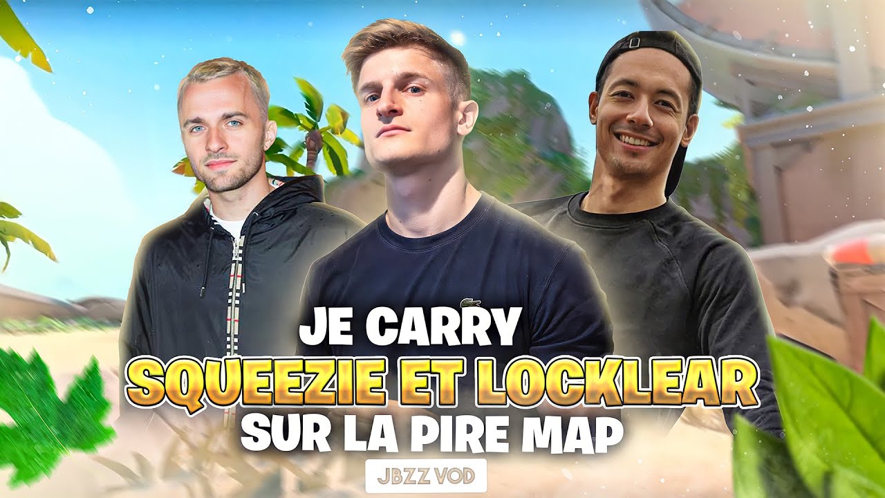 JE CARRY SQUEEZIE ET LOCKLEAR SUR LA PIRE MAP - YouTube