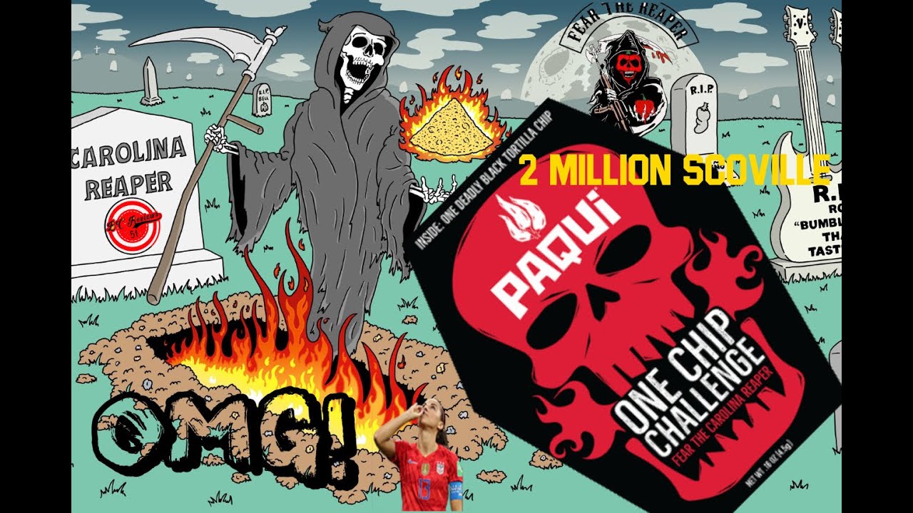CAROLINA REAPER! Paqui One Chip Challenge | 2 Million Scoville Units ...