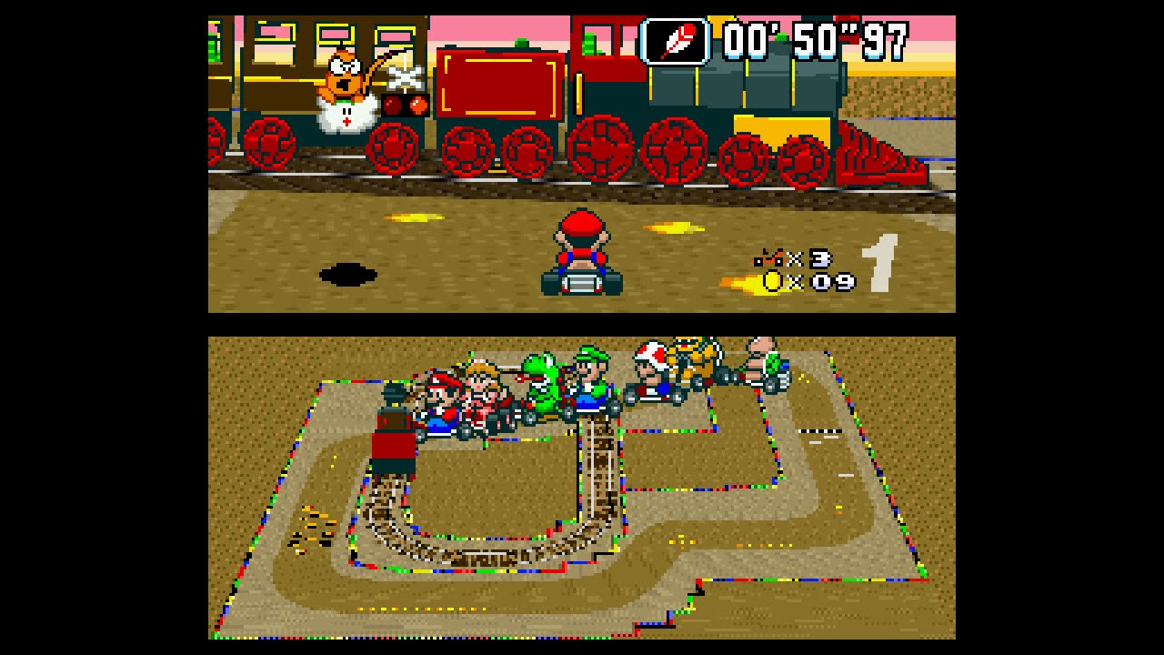 Kalimari Desert... in Super Mario Kart (SNES) - YouTube