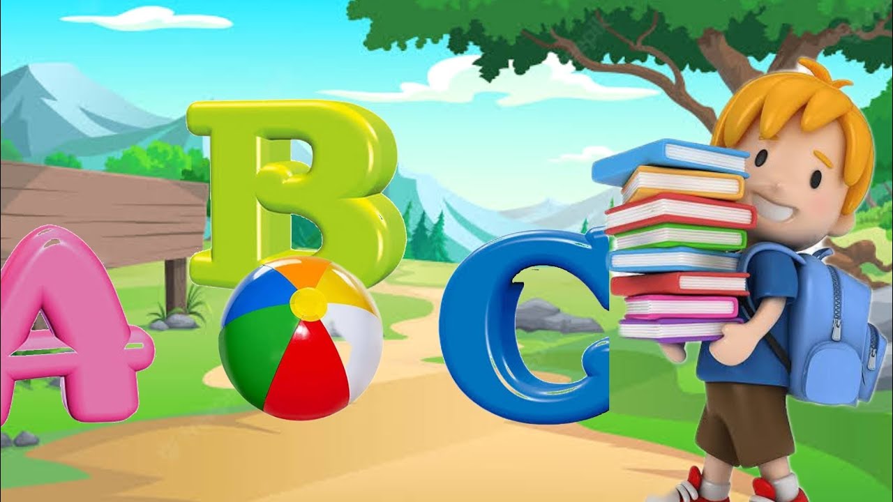 A for Apple B for Ball, ABCD, ABC alphabets, toddlers video,123 ...