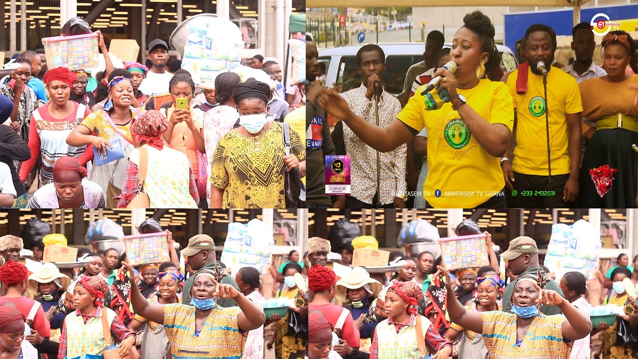 Kumasi Gospel singers Association (DIPRO) Street Worship @Kejetia new Market. JOYCE ABOAGYE ...