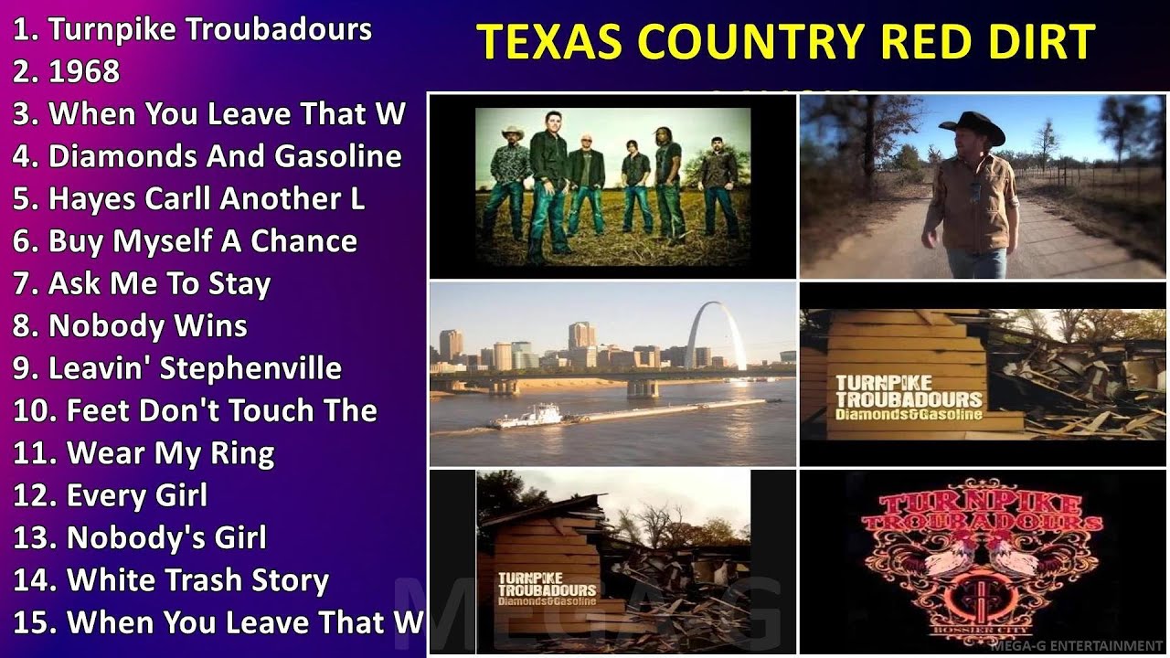 Texas Country Red Dirt Music ~ Popular Country Songs Playlist - YouTube