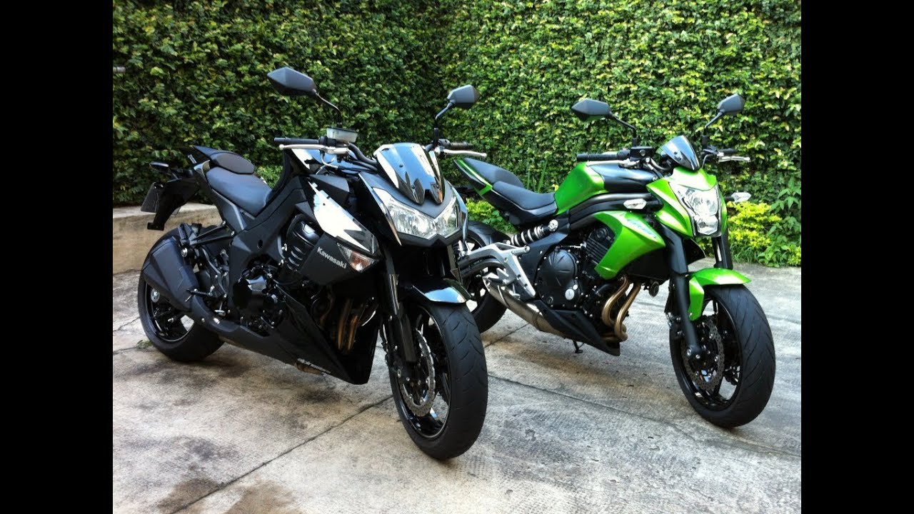Kawasaki ER-6N & Z1000 - First Ride - YouTube